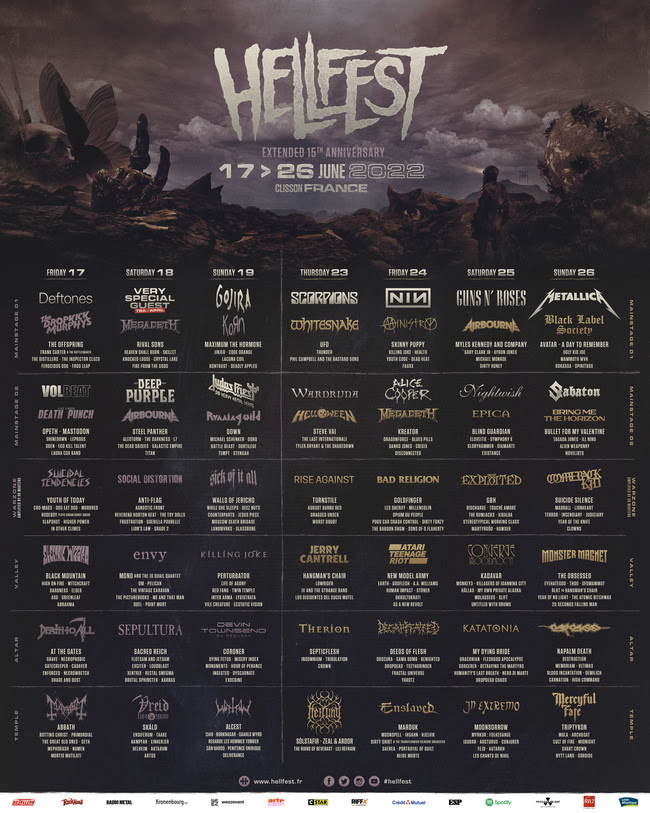 HELLFEST : un point sur la programmation - Metal-Eyes.com
