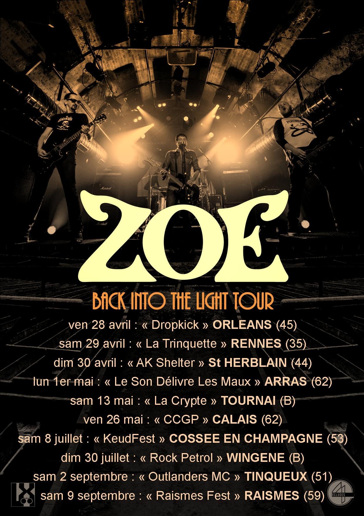 ZOË live à Orléans - Dropkick, le 28 avril 2023 (avec Polymaze) - Metal ...